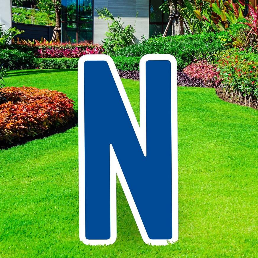 Royal Blue Letter N Royal Blue Letter N